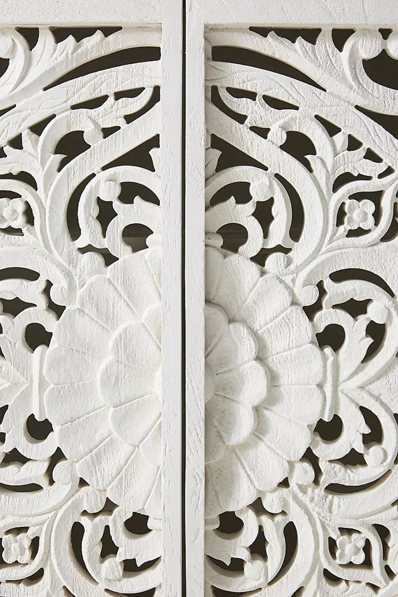 Hand Carved Lombok Entryway Cabinet Solid Wood Carving - Etsy