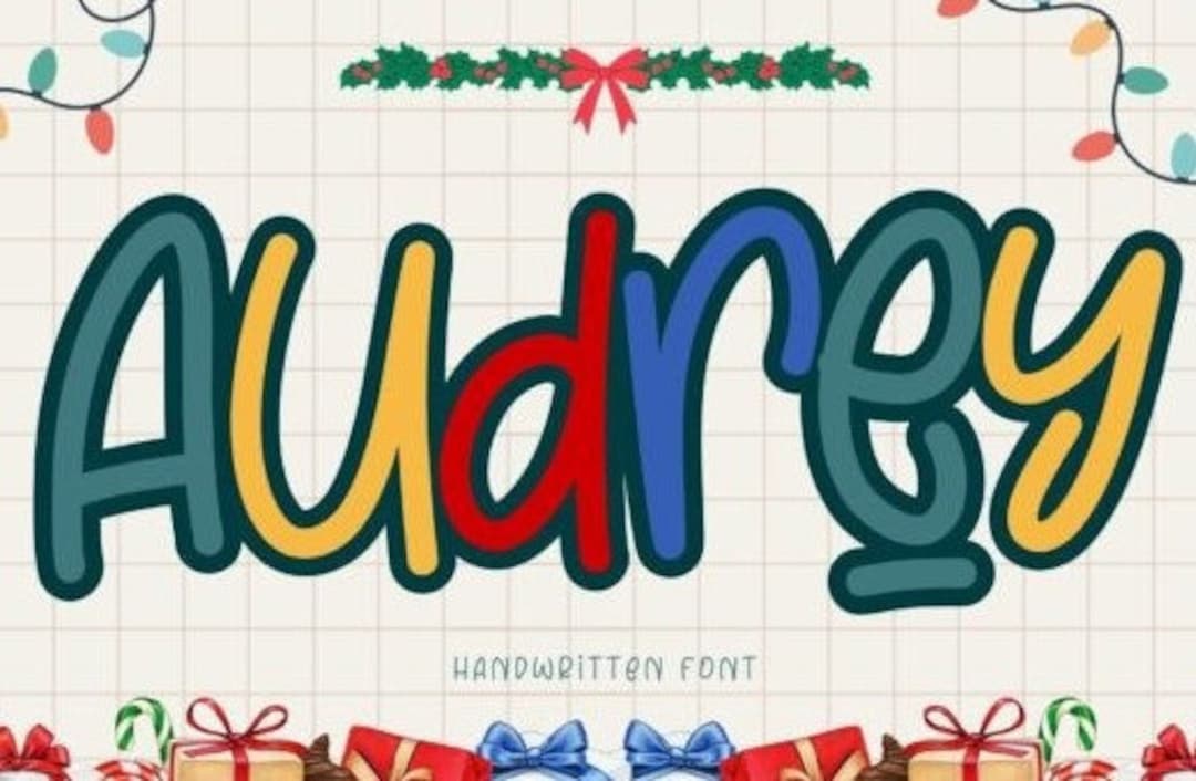 Audrey Font, Cute Font, Handwritten Font, Casual Font, Brush Font ...