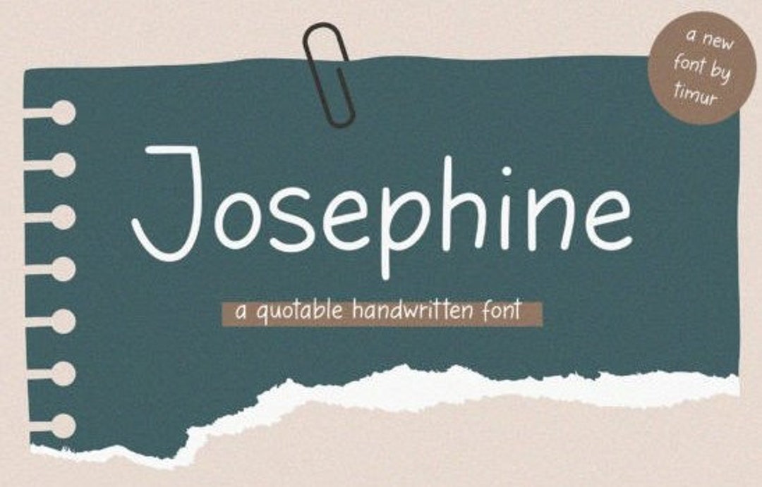 Josephine Font, Note Font, Playful Font, Funny Font, Display Font ...