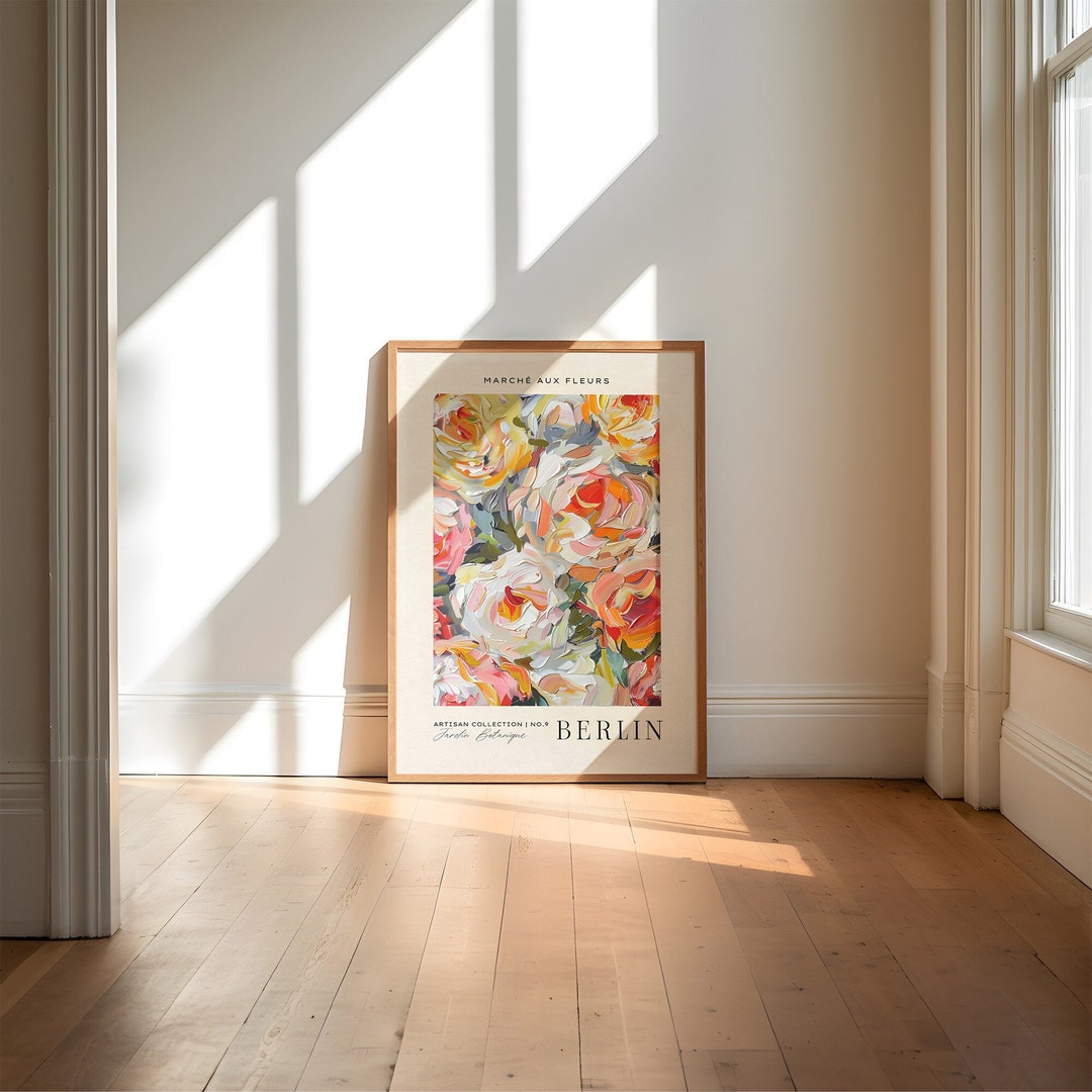 Berlin Flower Market Art Print: Boho Floral Home Decor - Etsy