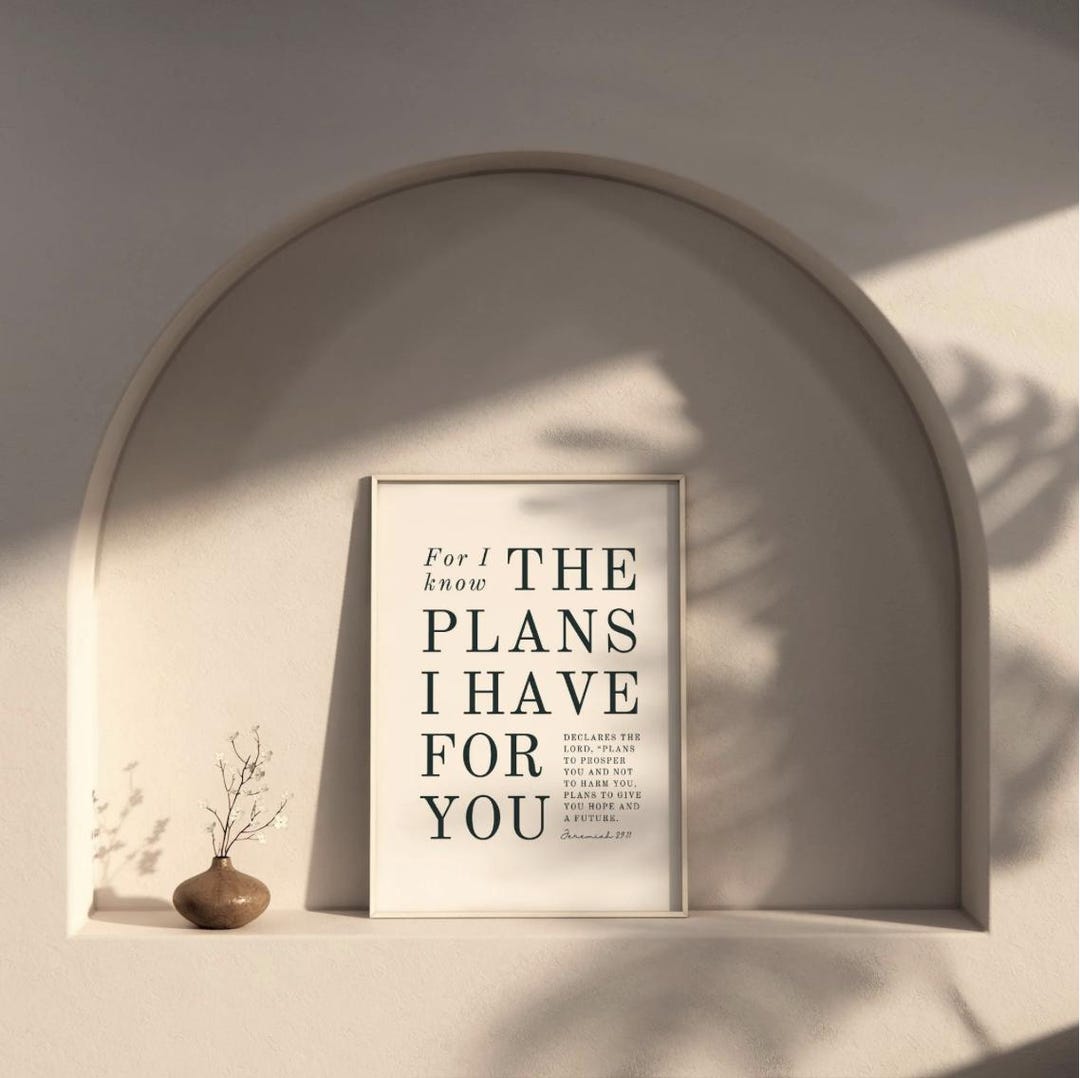 Jeremiah 29:11 | Framed Bible Verse Art | Scripture Wall Art | Bible ...
