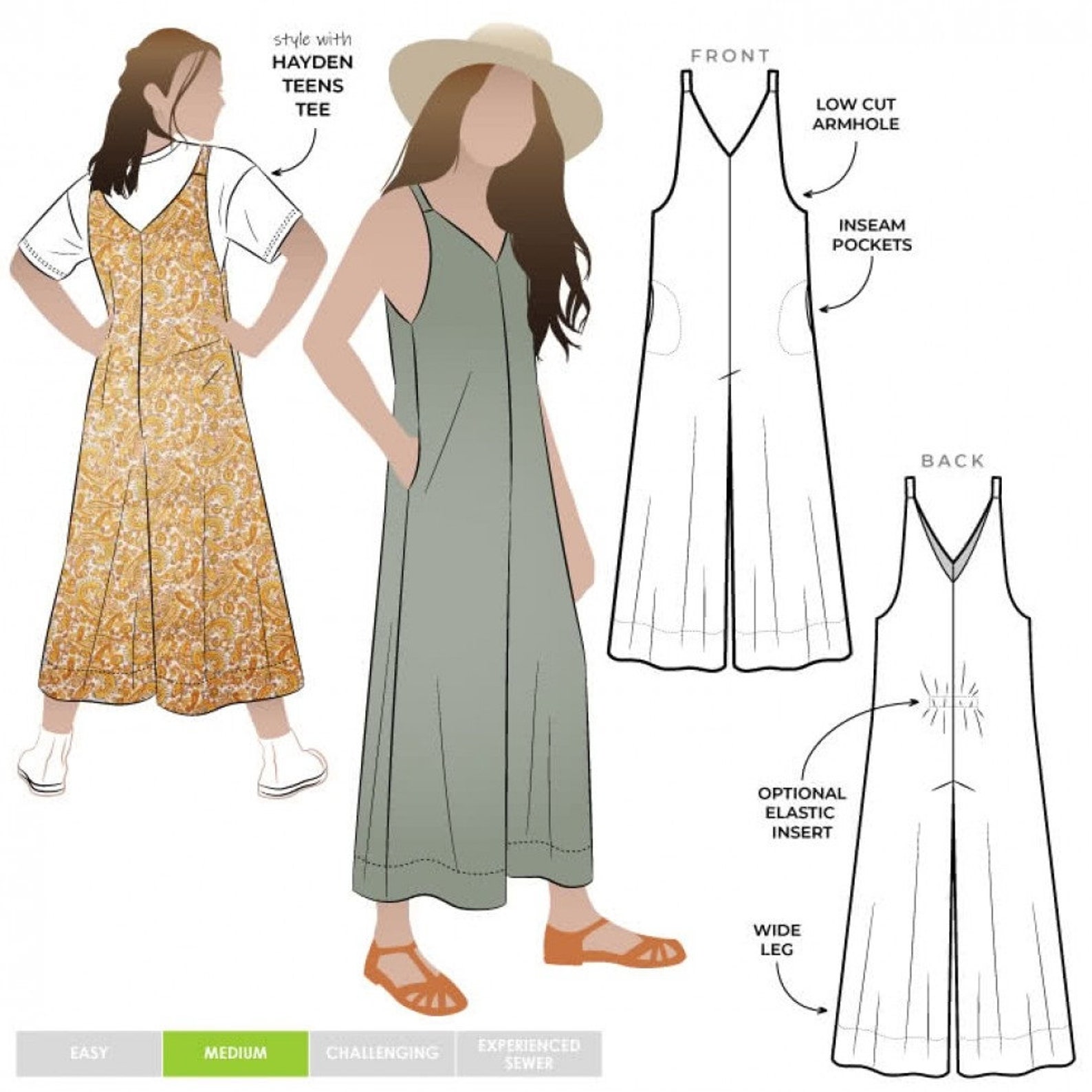 Style Arc Sewing Pattern Kids Norman Jumpsuit Kids, Teenagers - Etsy