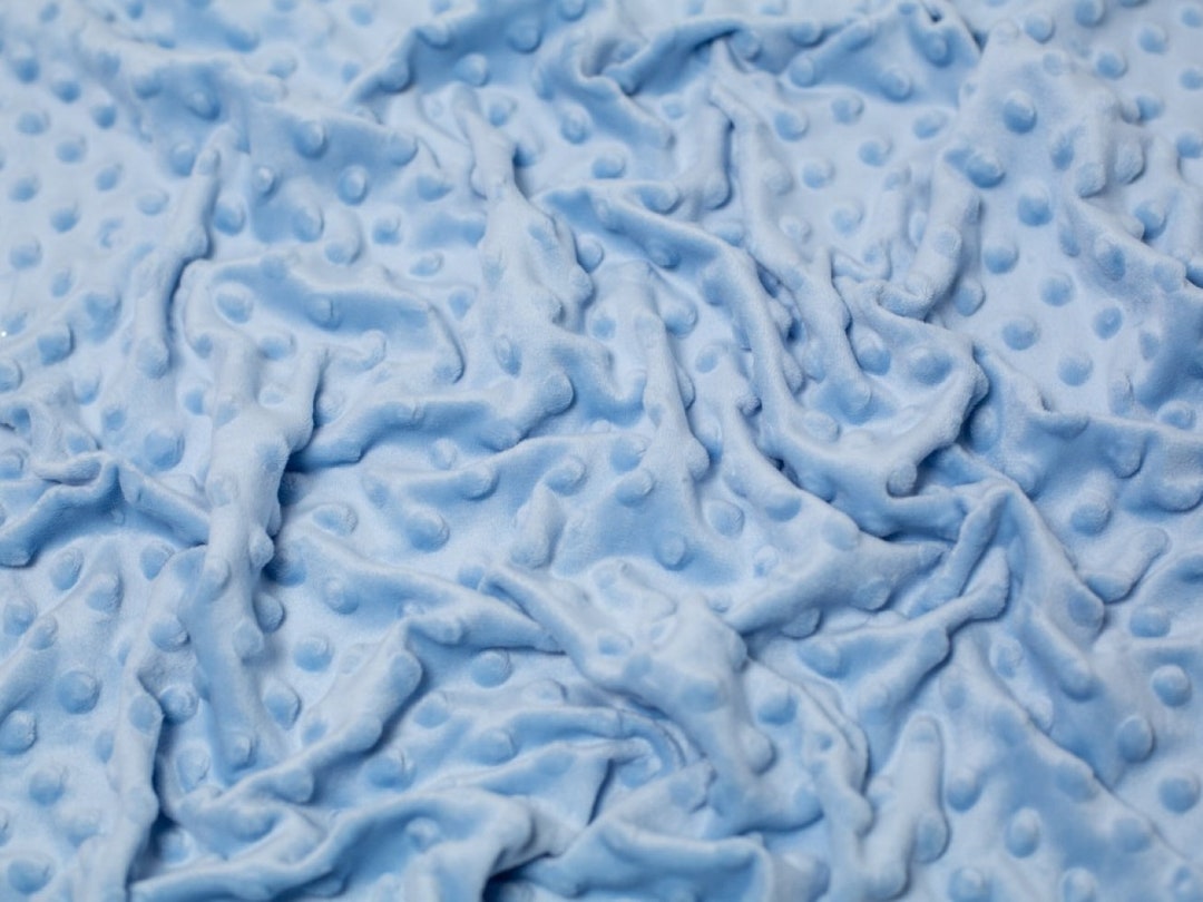 Minerva Core Range Heavy Embossed Dimple Plush Fleece Fabric - Light ...