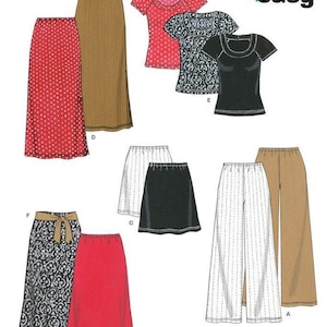 New Look Sewing Pattern 6762 Women XS-S-M-L-XL Trousers, Skirts, Tops ...