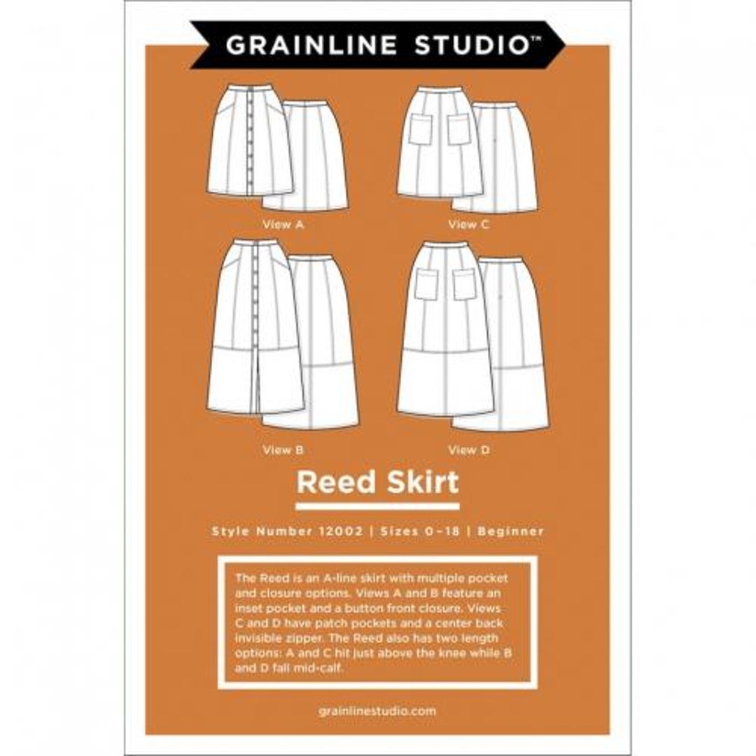 Grainline Studio Sewing Pattern Reed Skirt Women 0-18 - Etsy