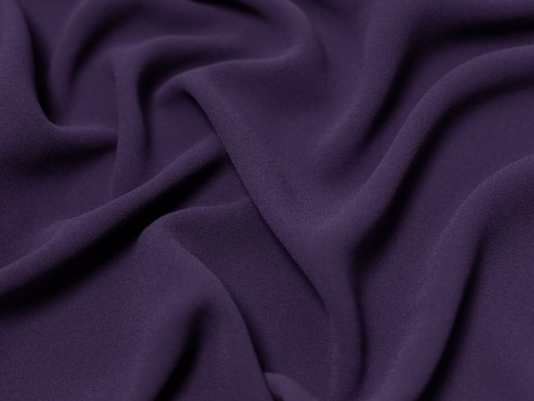 Minerva Core Range Heavy Triple Crepe Fabric Aubergine Plain - Etsy