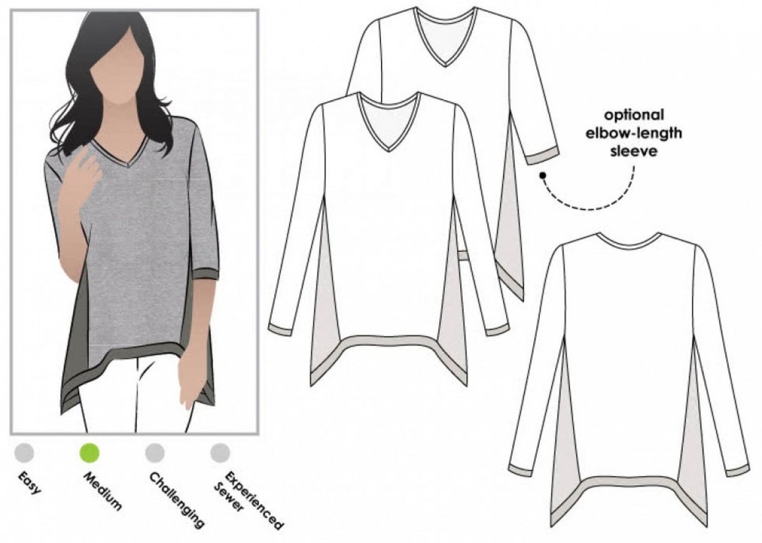 Style Arc Sewing Pattern Bianca Top Women - Etsy