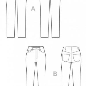 Closet Core Patterns Sewing Pattern Ginger Jeans Women 0-20 Trousers - Etsy