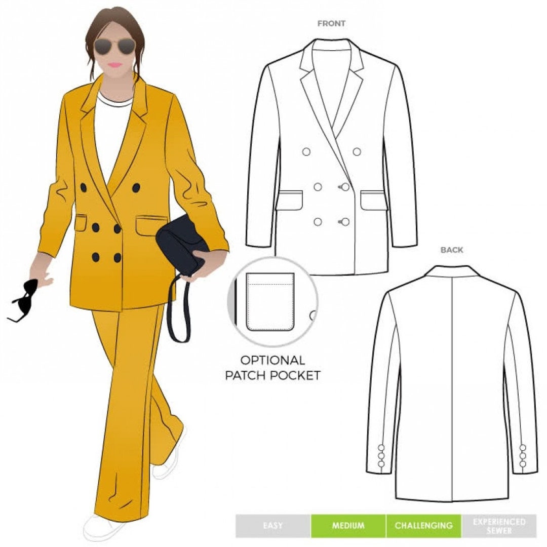 Style Arc Sewing Pattern Mckenzie Blazer Women - Etsy