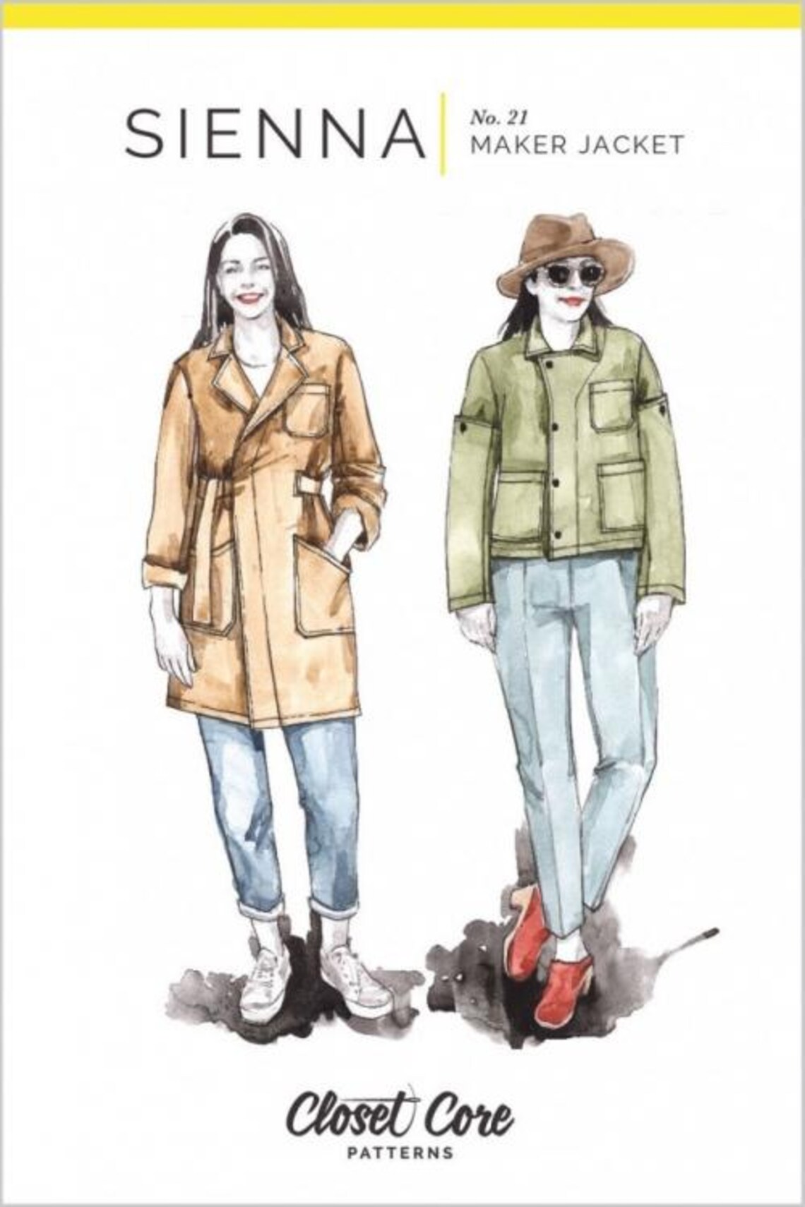 Closet Core Patterns Sewing Pattern Sienna Maker Jacket Women 0-20 ...