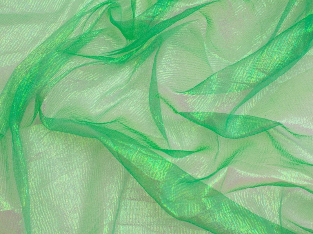 Minerva Core Palette Regenbogen Kristall Organza Stoff - Emerald Grün ...