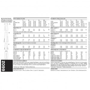 New Look Sewing Pattern 6602 Women S-M-L-XL-XXL Dresses, Trousers, Tops ...