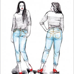 Closet Core Patterns Sewing Pattern Morgan Jeans Women 0-20 Trousers - Etsy