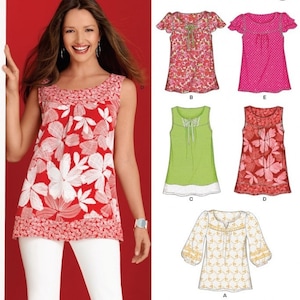 New Look Sewing Pattern 6871 Women 10-12-14-16-18-20-22 Tops - Etsy