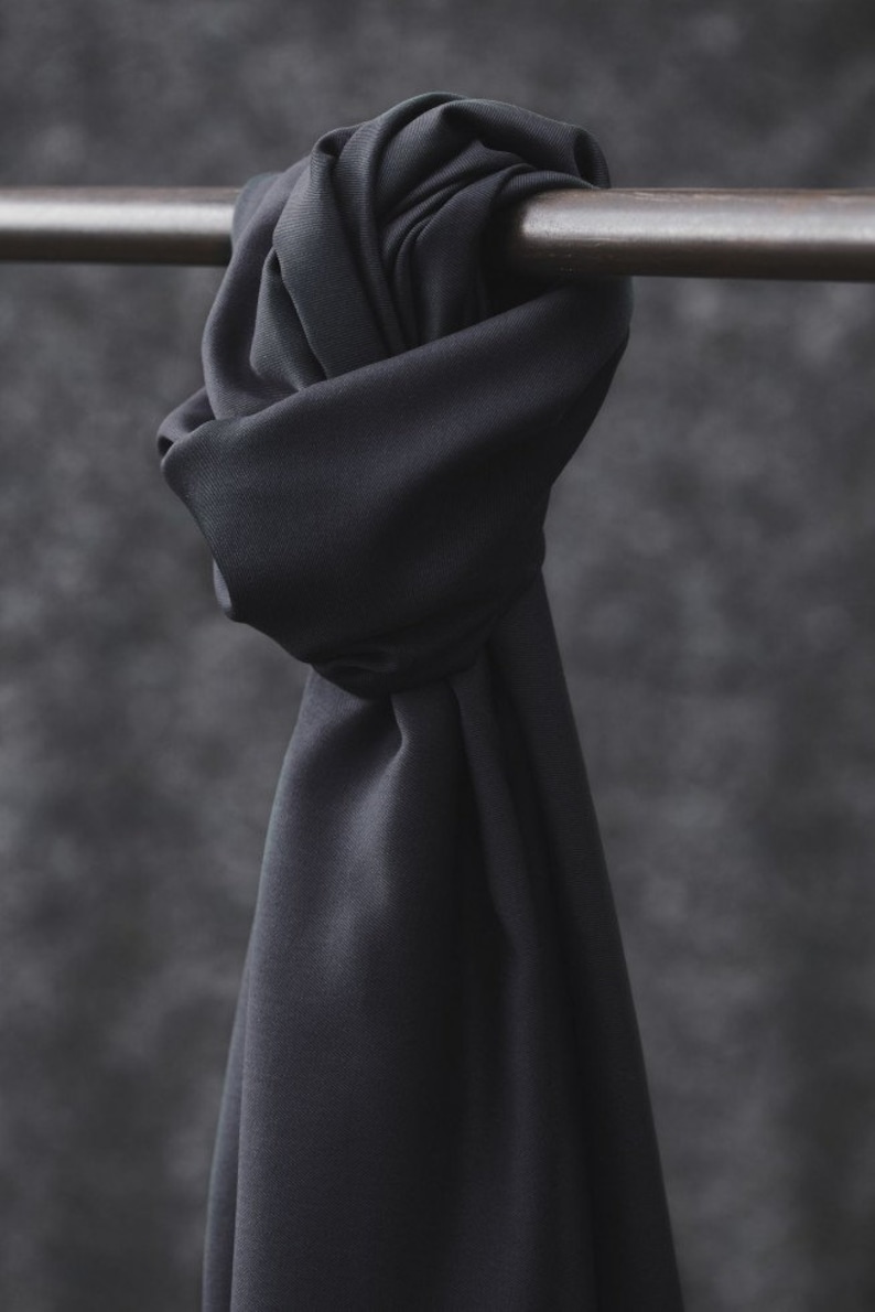 Smooth Drape Tencel Lyocell Twill Fabric - Purple Night Plain Pattern ...