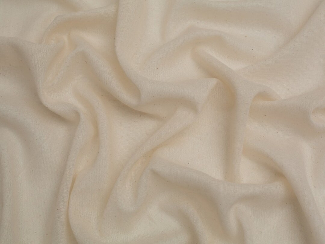 Minerva Core Range Indian Butter Muslin Fabric - Scoured Plain Pattern ...