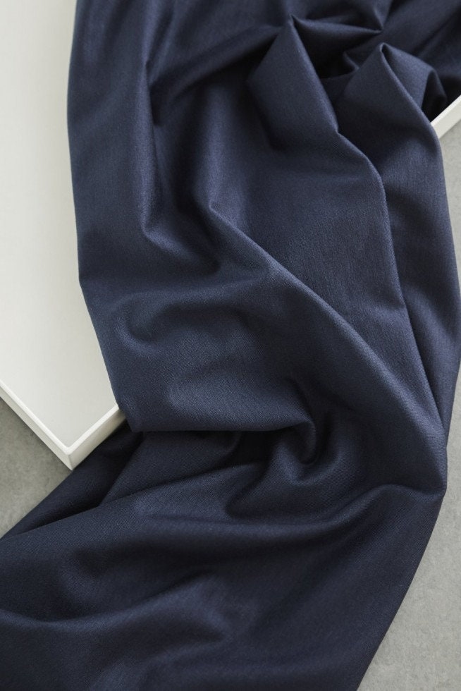 Tencel Lyocell Jersey Stretch Knit Fabric Black Plain - Etsy