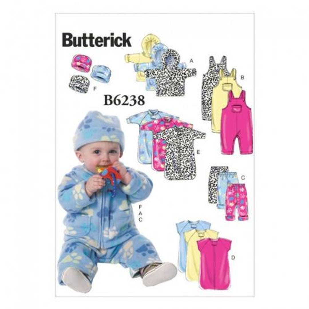 Butterick Sewing Pattern 6238 Baby All Sizes in One Envelope - Etsy