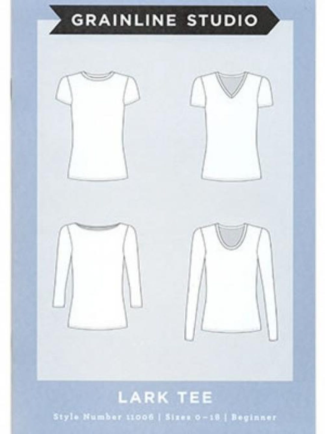 Grainline Studio Sewing Pattern Lark Tee Women 0-18 Tops - Etsy