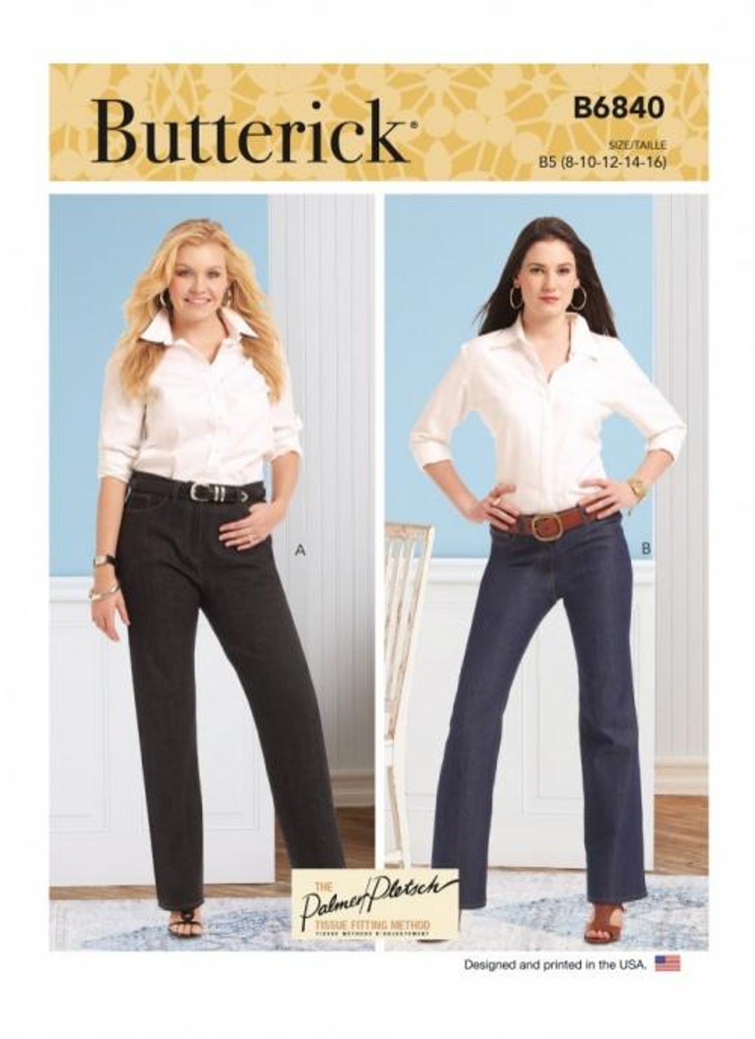 Butterick Sewing Pattern 6840 Women Trousers Difficulty Intermediate - Etsy