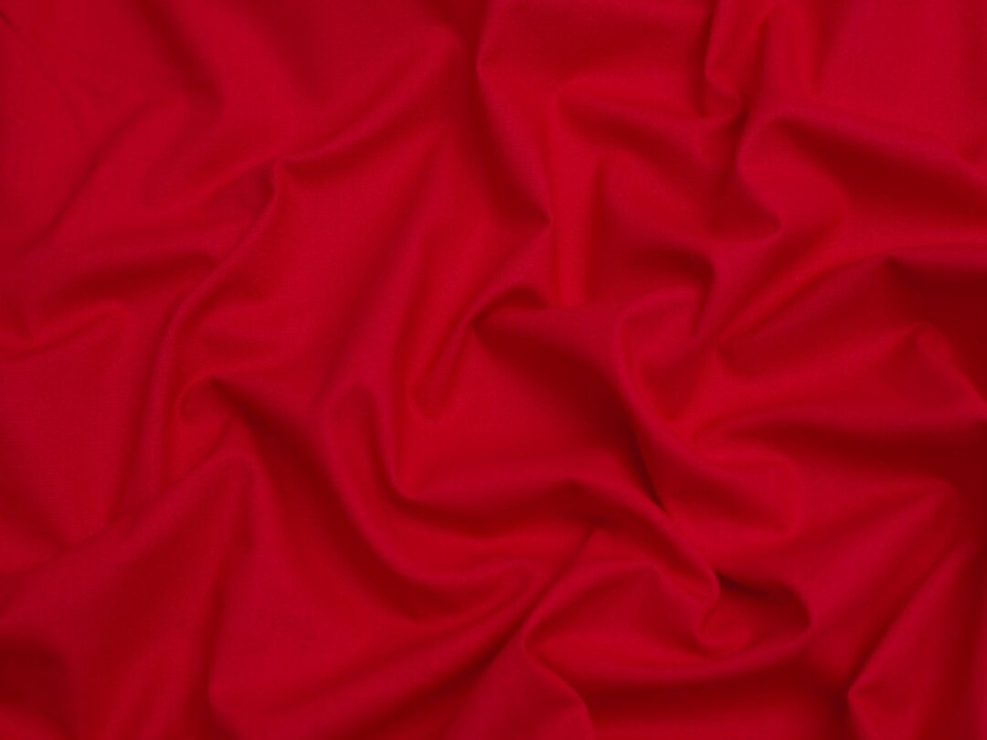 Minerva Core Range 100% Craft Cotton Fabric - Scarlet Plain Pattern ...