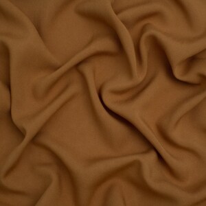 Minerva Core Range Viscose Challis Fabric - Beige Plain Pattern - Width ...