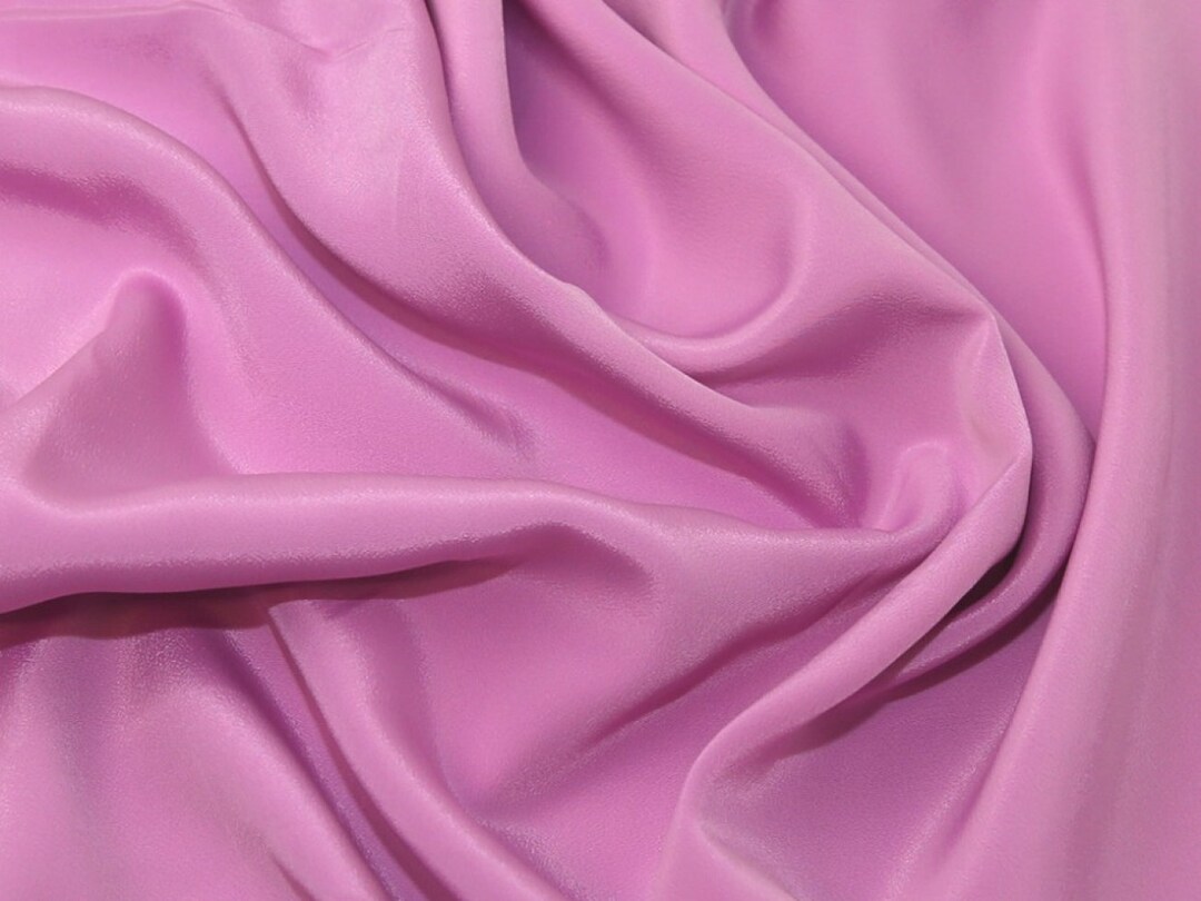 Minerva Crepe De Chine Fabric Candy Pink Plain Pattern Width 110cm / 44 ...