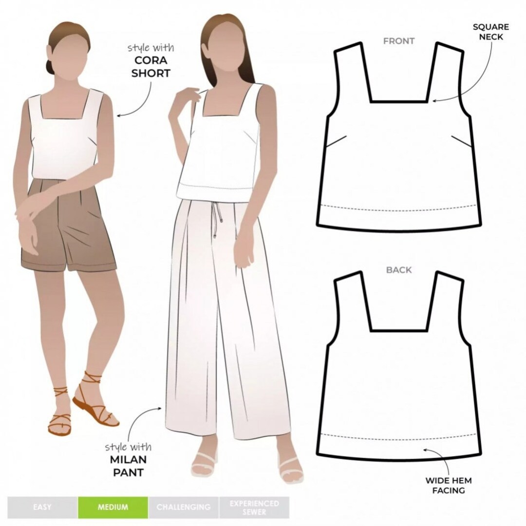 Style Arc Paper Sewing Pattern Byron Top - Etsy