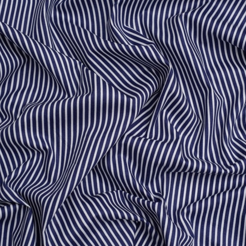 Royal Blue Stripe Fabric - Etsy