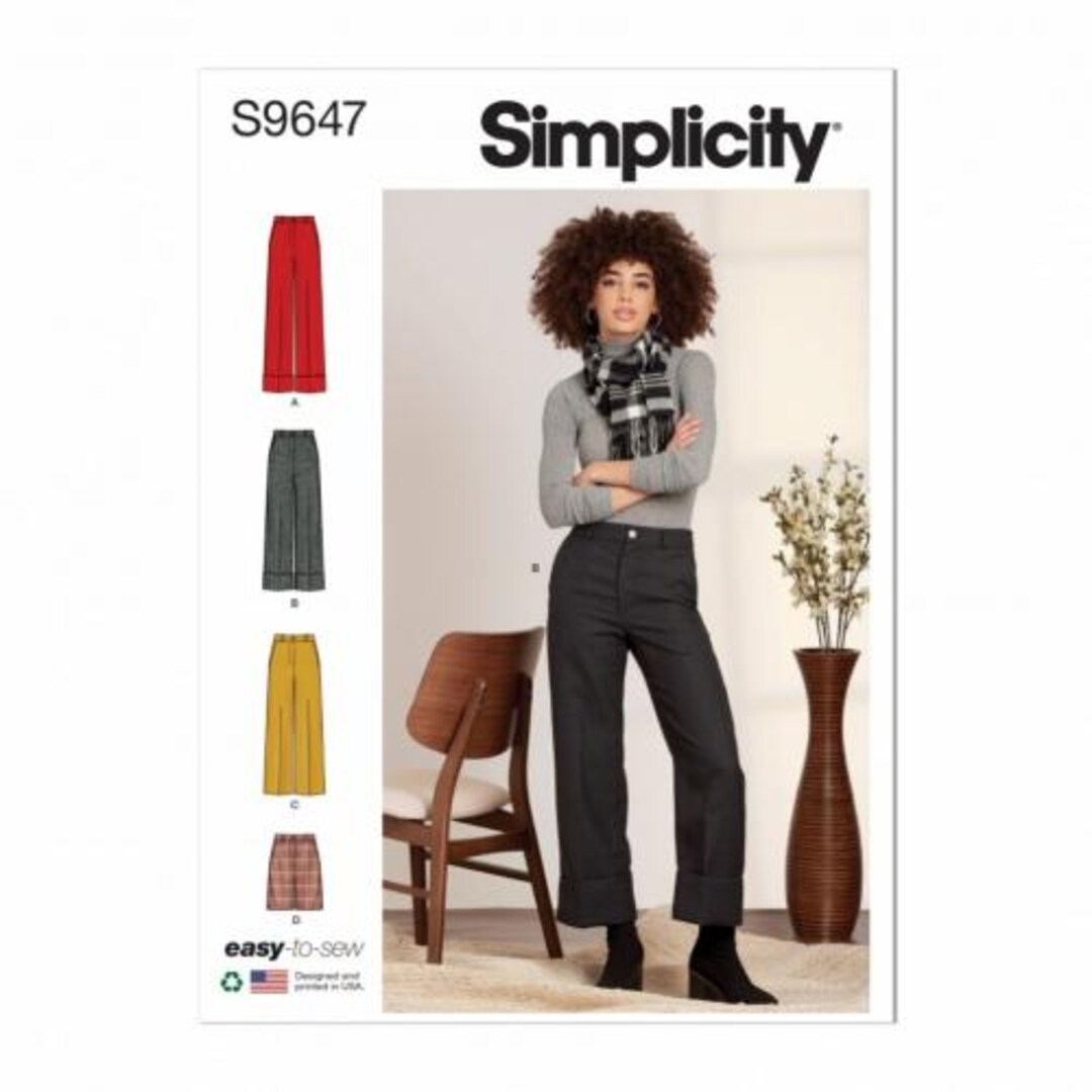 Simplicity Sewing Pattern 9647 Women Trousers, Shorts Difficulty Easy ...