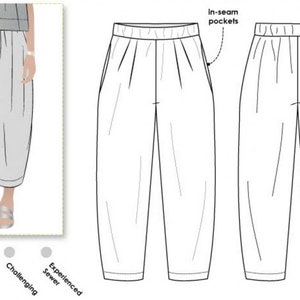 Style Arc Sewing Pattern Ethel Pants - Etsy