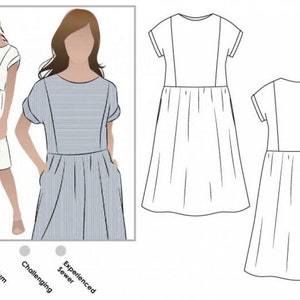 Style Arc Sewing Pattern Lacey Dress Women - Etsy