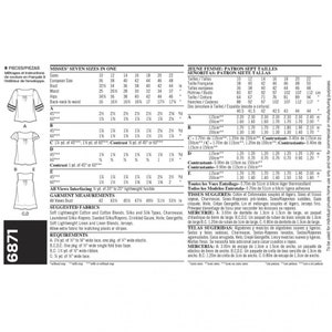 New Look Sewing Pattern 6871 Women 10-12-14-16-18-20-22 Tops - Etsy