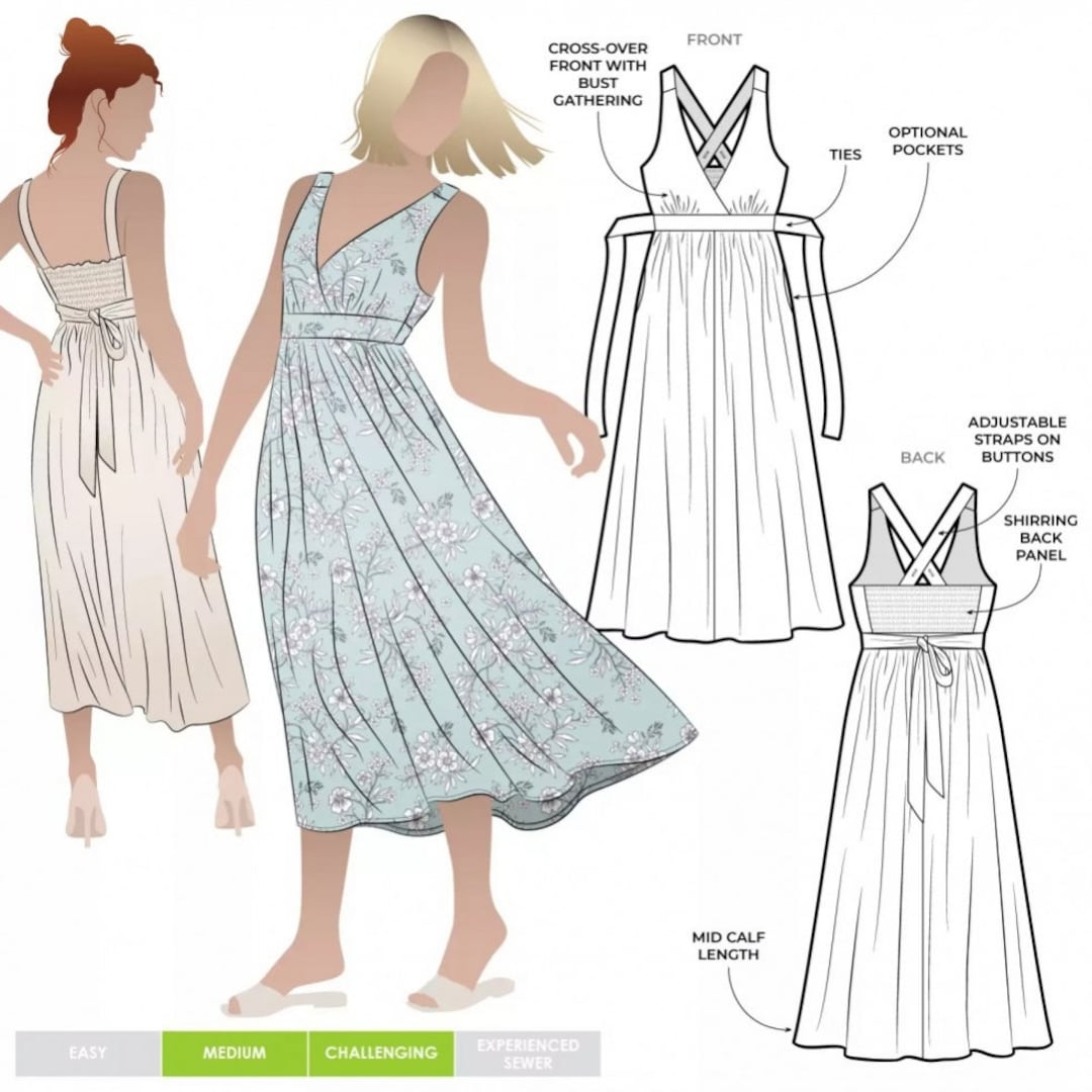 Style Arc Paper Sewing Pattern Livvy Dress - Etsy