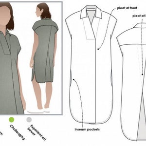 Style Arc Sewing Pattern Autumn Dress Women - Etsy
