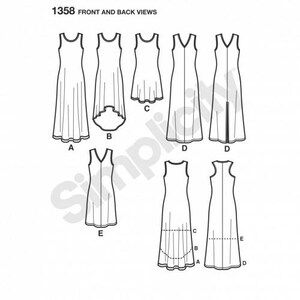 Simplicity Sewing Pattern 1358 Women A - Etsy