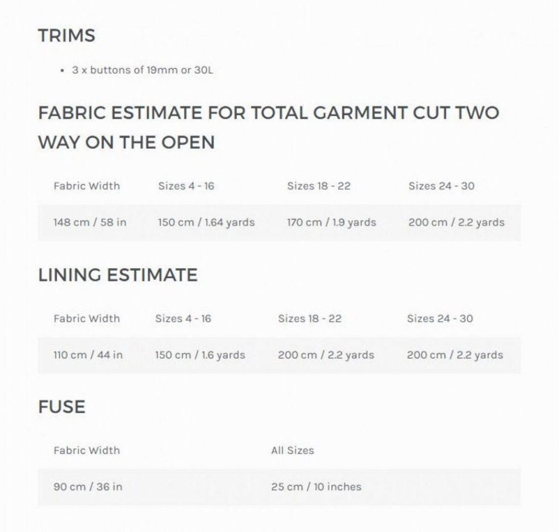 Style Arc Sewing Pattern Harriet Jacket - Etsy