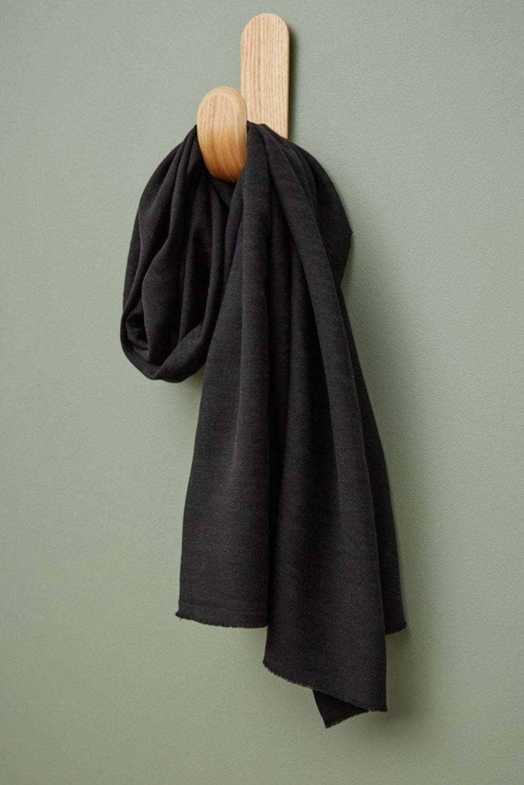 Hoya Jacquard Tencel Lyocell Linen Blend Fabric - Black Plain Pattern ...