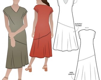 Style Arc Doreen Knit Dress Pattern, Multi Sizes 4-16 Paper Pattern ...