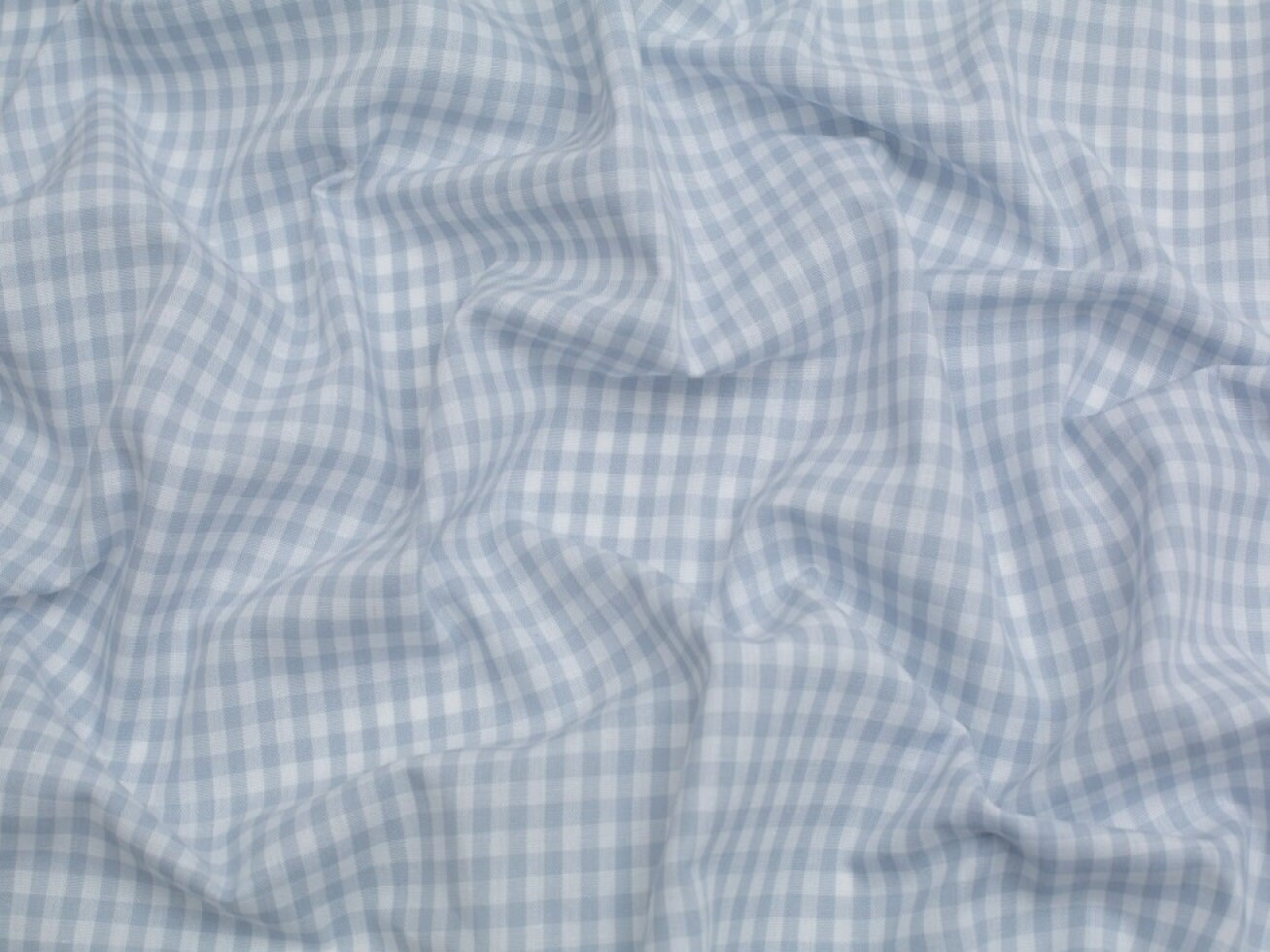 Minerva Core Range 1/4 Inch Check Vintage Gingham Fabric - Navy Blue ...