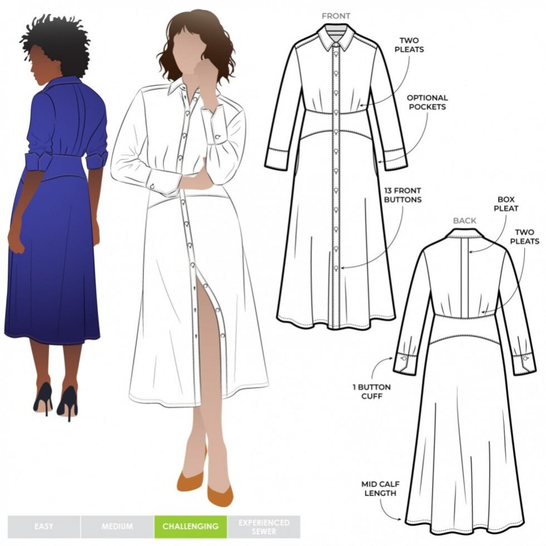 Style Arc Paper Sewing Pattern Christina Dress - Etsy
