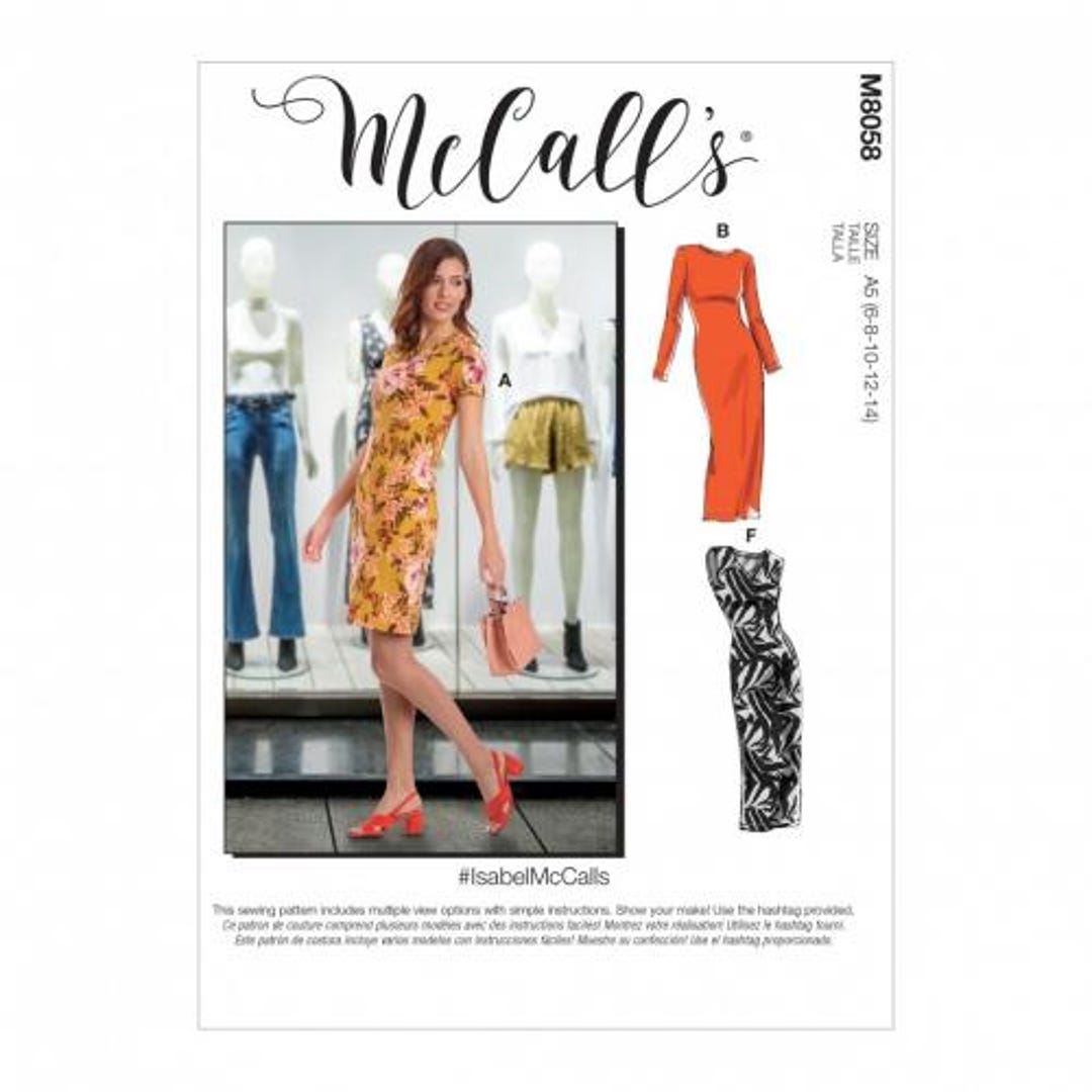Mccalls Sewing Pattern 8058 Women E5 - Etsy