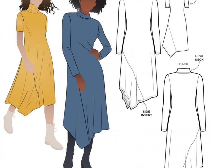 Asha Dress- Style Arc Paper Pattern- Sizes 4-16 - Etsy Canada