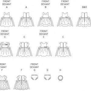 Mccalls Sewing Pattern 6015 Baby Dresses, Headwear - Etsy