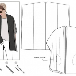 Style Arc Sewing Pattern Mickie Cape Women - Etsy