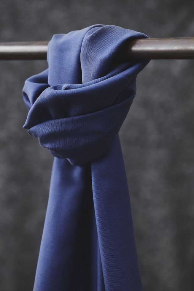 Smooth Drape Tencel Lyocell Twill Fabric - Lapis Plain Pattern - OEKO ...