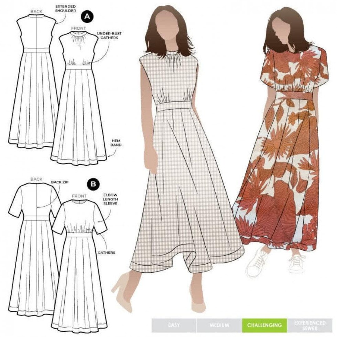 Style Arc Sewing Pattern Trinnie Dress Women - Etsy