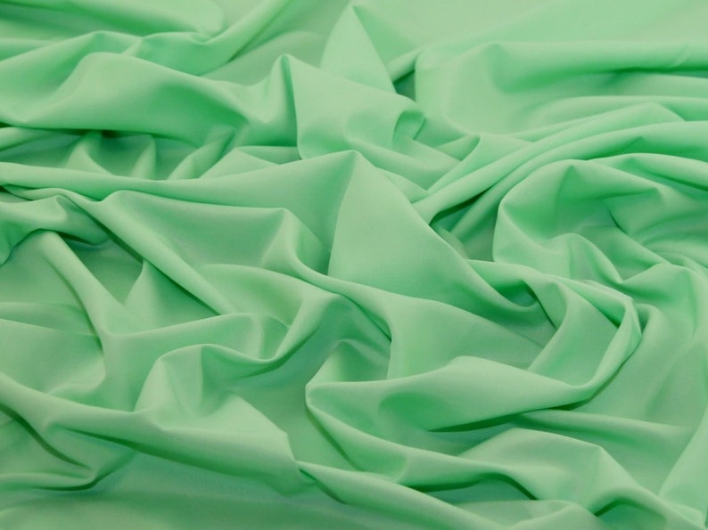 Minerva Core Range Soft Touch Crepe Fabric Mint Green Plain - Etsy