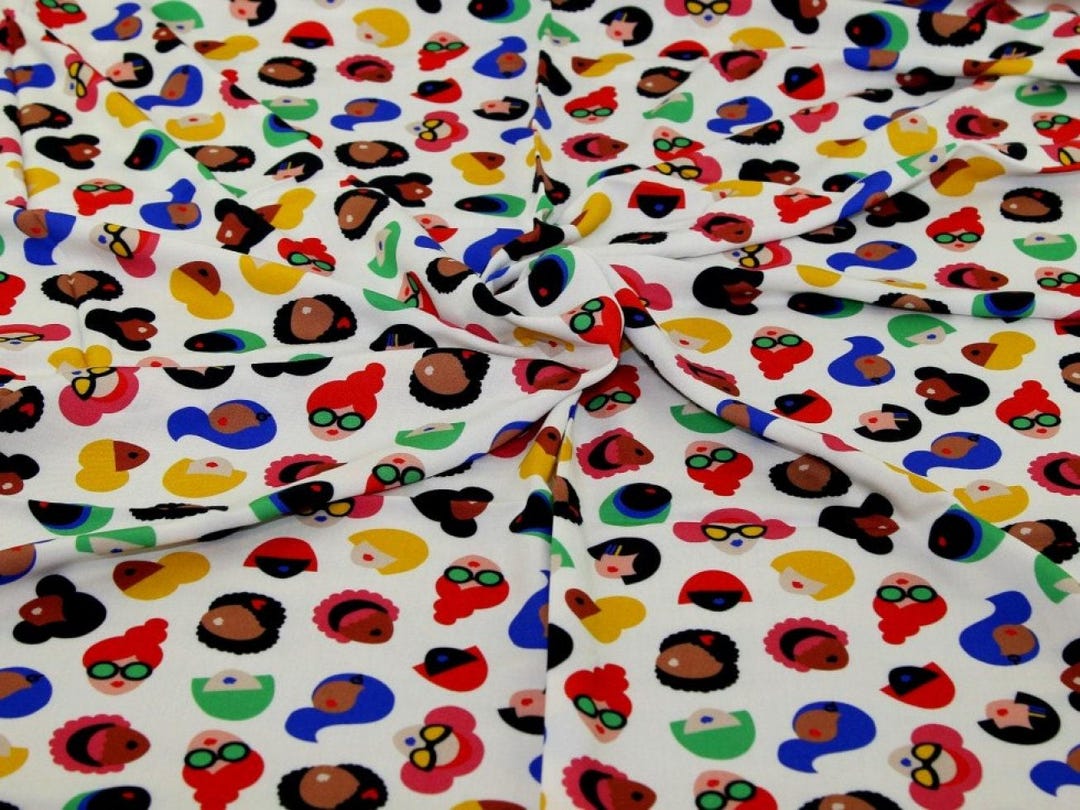 Minerva Exclusive Making Conversation Viscose Challis Fabric ...