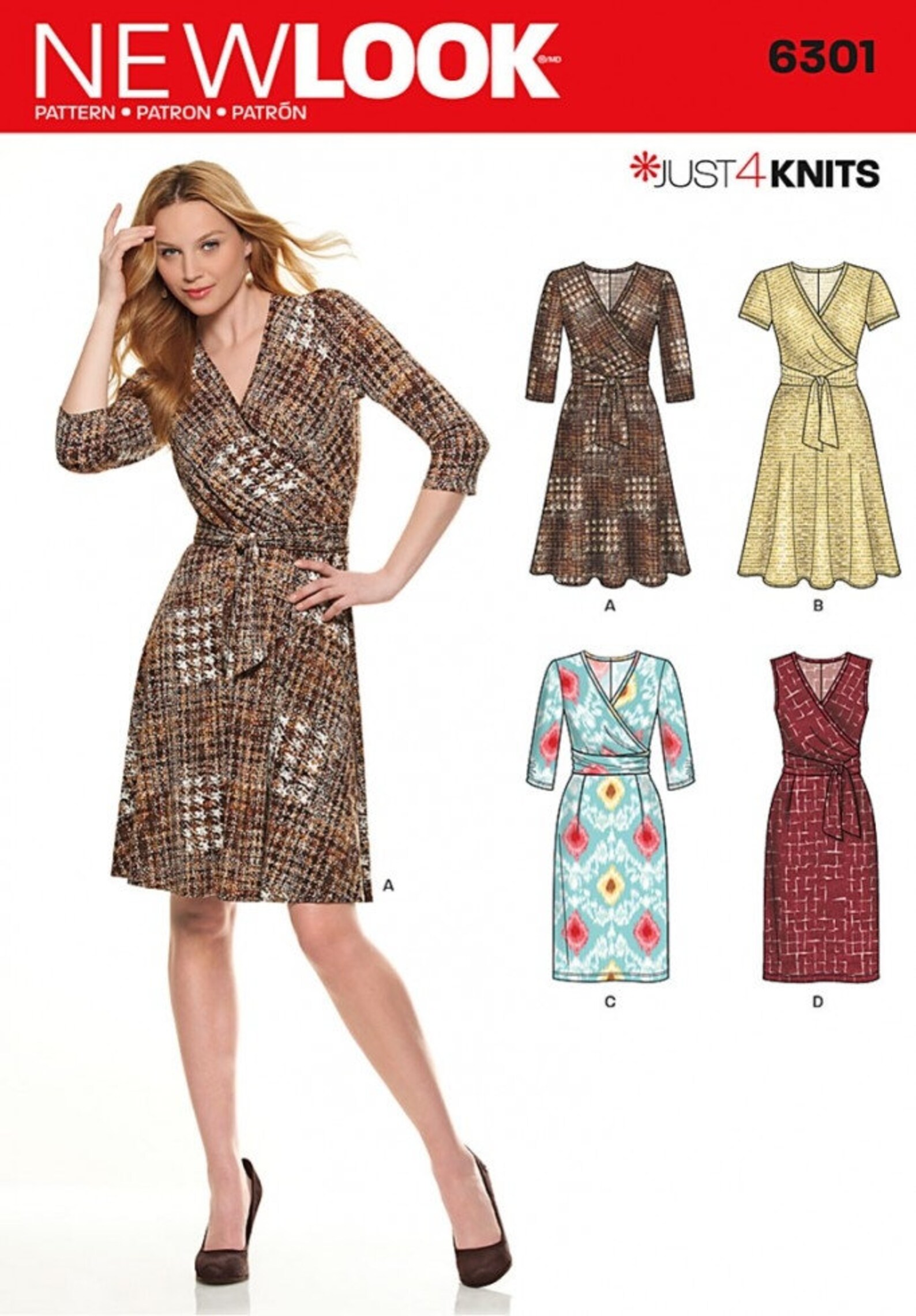 New Look Sewing Pattern 6301 Women A (8-10-12-14-16-18-20) Dresses - Etsy